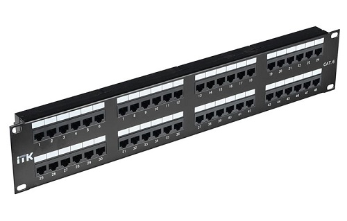 ITK 2U patch-panel cat.6 UTP, 48 port(Dual) - Delivery throughout ...