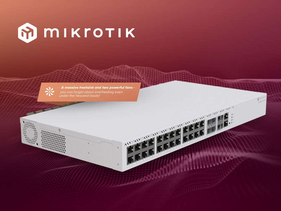 The new CRS326-4C+20G+2Q+RM switch at the price of a smartphone.