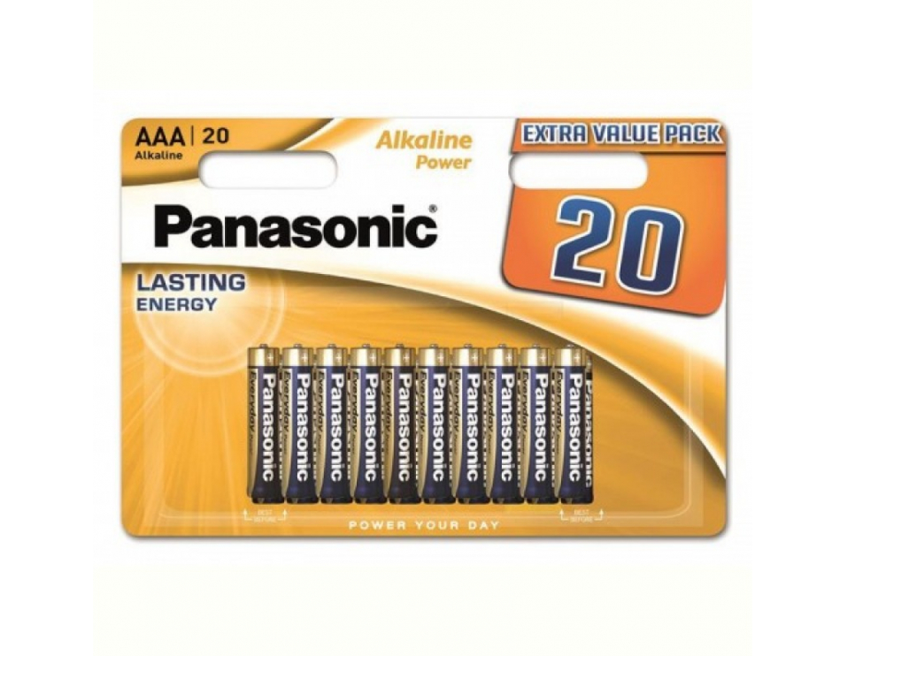Батарейка Panasonic "ALKALINE Power" AAA, Blister*20, Alkaline, LR6REB/20BW - Доставка по всей ...